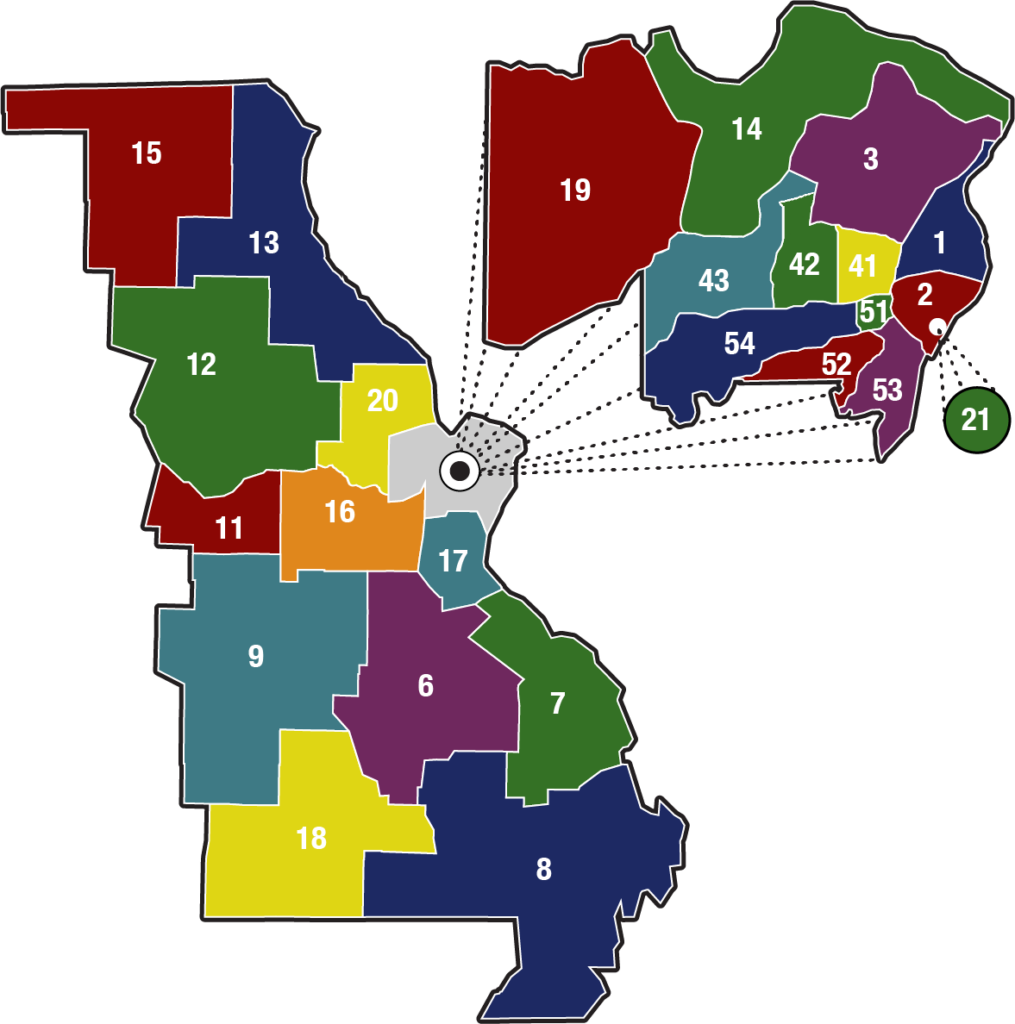 Districts - Eastern Area of Missouri